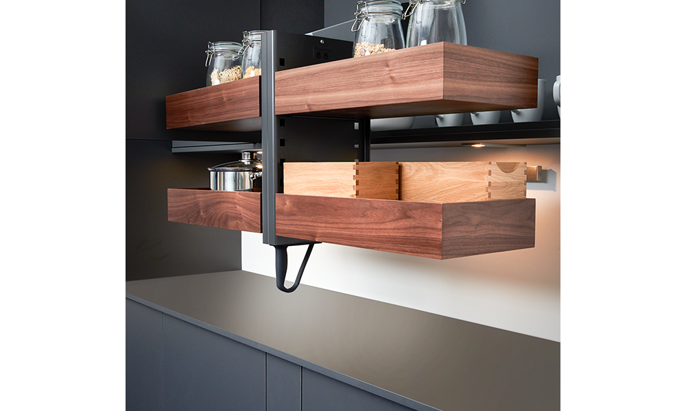 Pull Down Shelf Unit